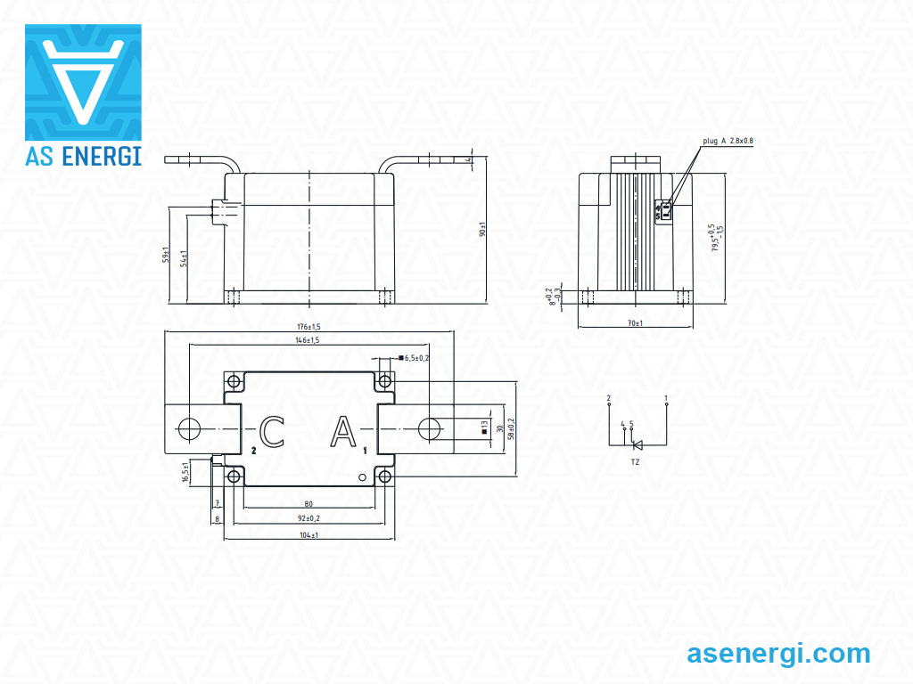 TZ740N22KOF - Single Thyristor Module 740A 2200V Datasheet and ...
